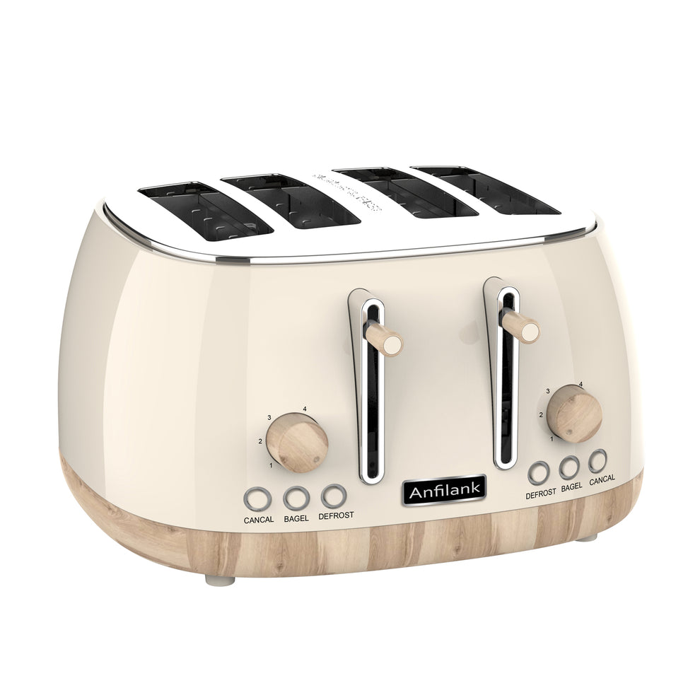 Anfilank Toaster 4 SliceRetro Stainless Steel Toaster – evoloophome